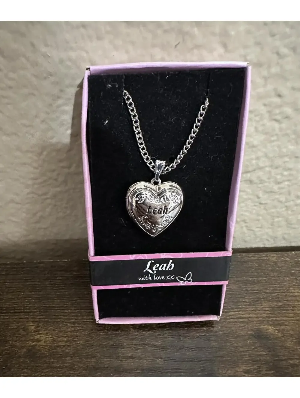 Jewelry | Love Lockets Silver Tone Engraved Leah Necklace | Poshmark